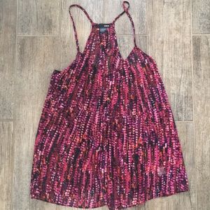 Aqua | Tops | Aqua Sheer Flowy Red Top Size Small | Poshmark